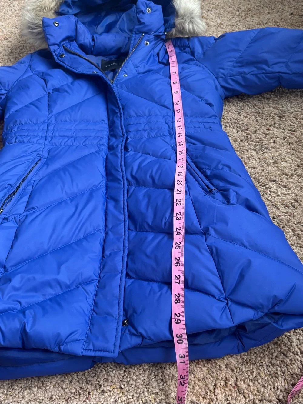 Talbots | Jackets & Coats | Blue Down Puffer Coat | Poshmark